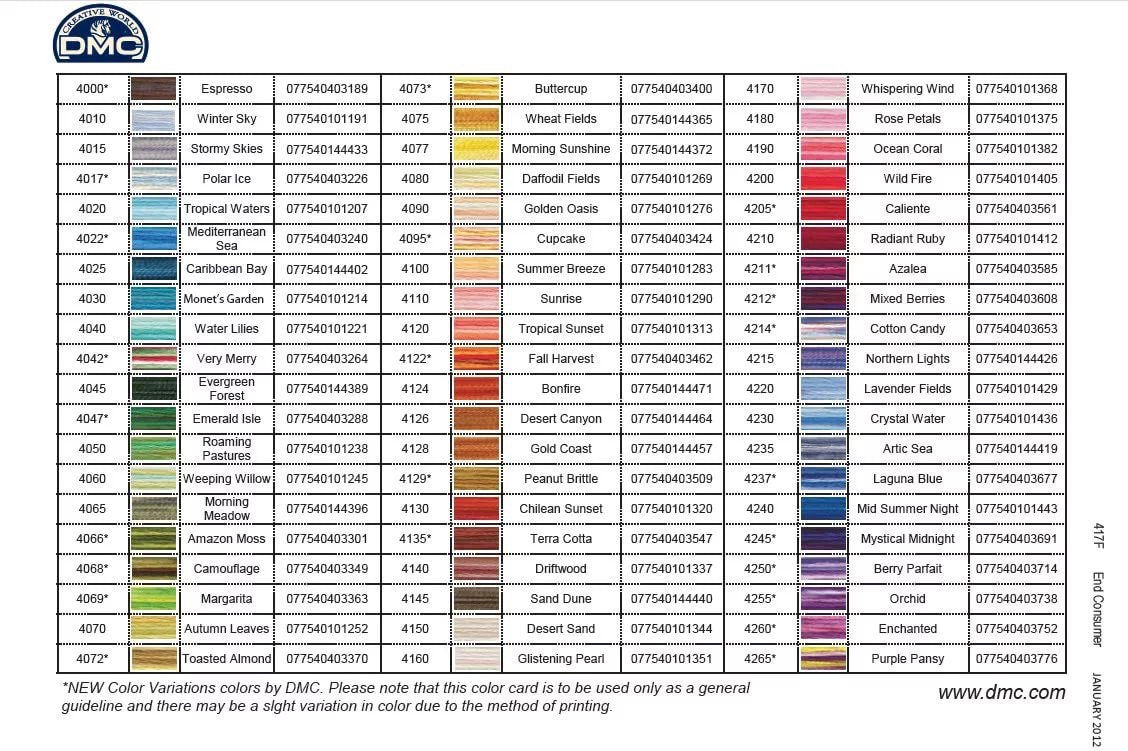 Hilo DMC Variations para Bordar Art.417